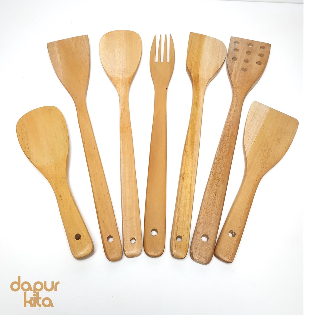 Jual Sutil / Sodet / Spatula Kayu Mahoni [ECER] | Shopee Indonesia