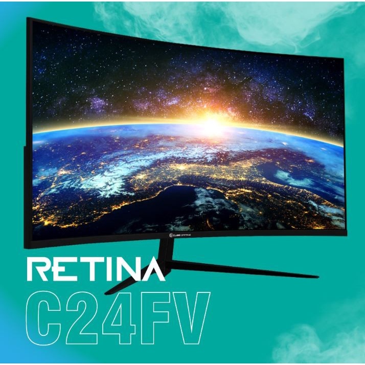 Jual Monitor Cube Gaming Retina 24" Curved C24FV FullHD 75Hz 1080p HDMI ...