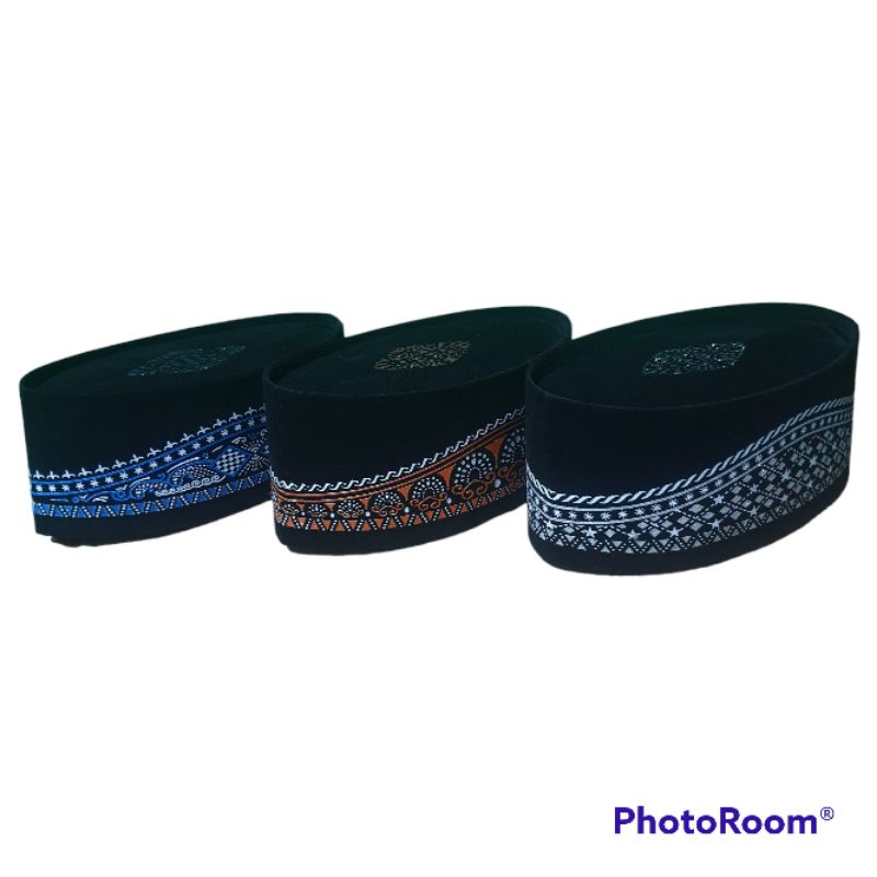 Jual SONGKOK NASIONAL MOTIF BATIK Murah , Peci Dewasa Motif Batik , Kopiah Hitam Motif Batik ...