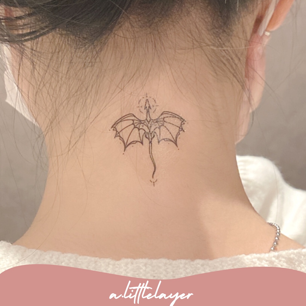 Jual Dragon Tattoo tato naga red dragon tato naga temporer aesthetic ...