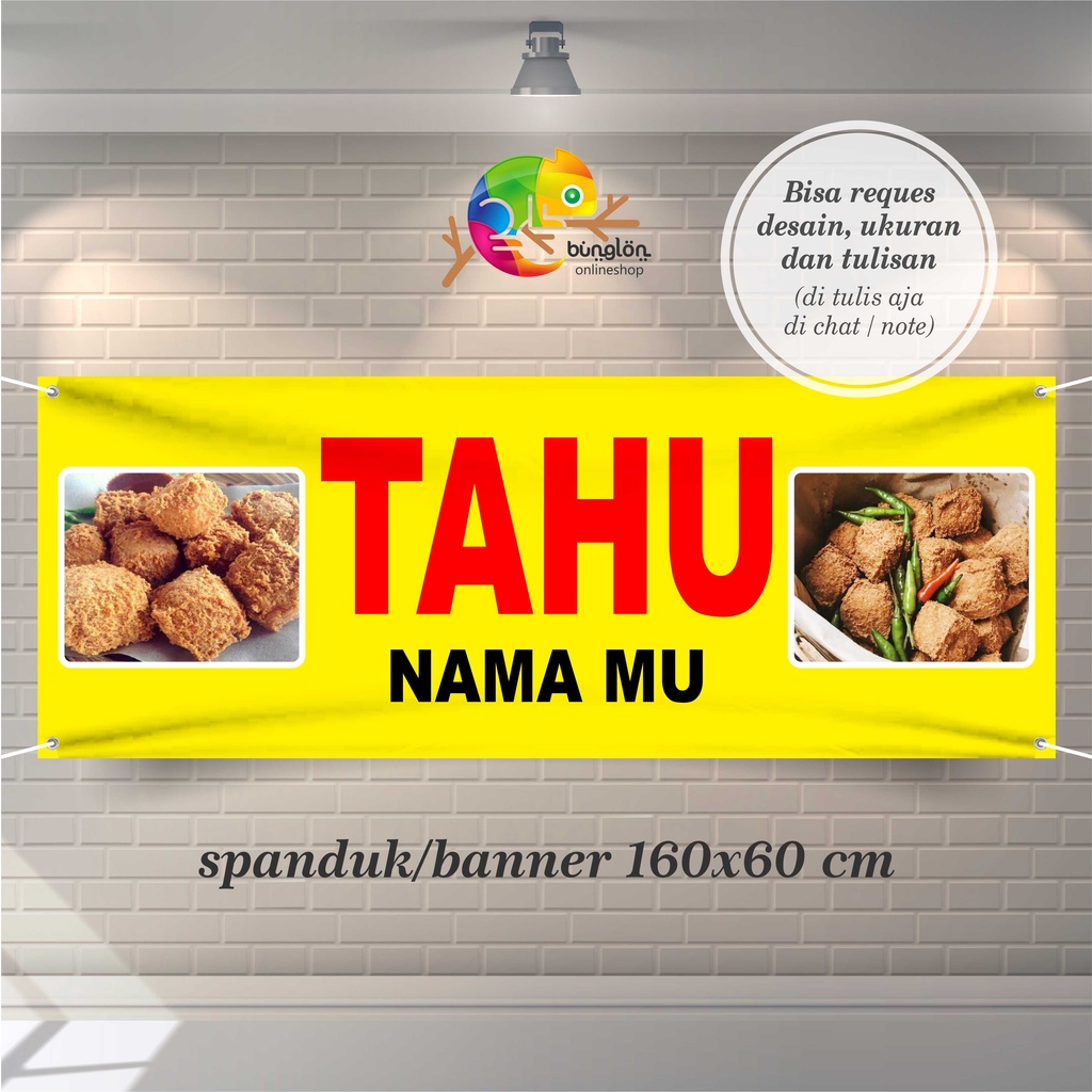 Jual Spanduk Banner Tahu Model Simple Murah | Shopee Indonesia