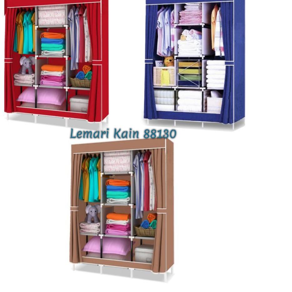 Jual Depan Lemari Pakaian Lemari Kain Portable Jumbo Lemari Seaguna ...