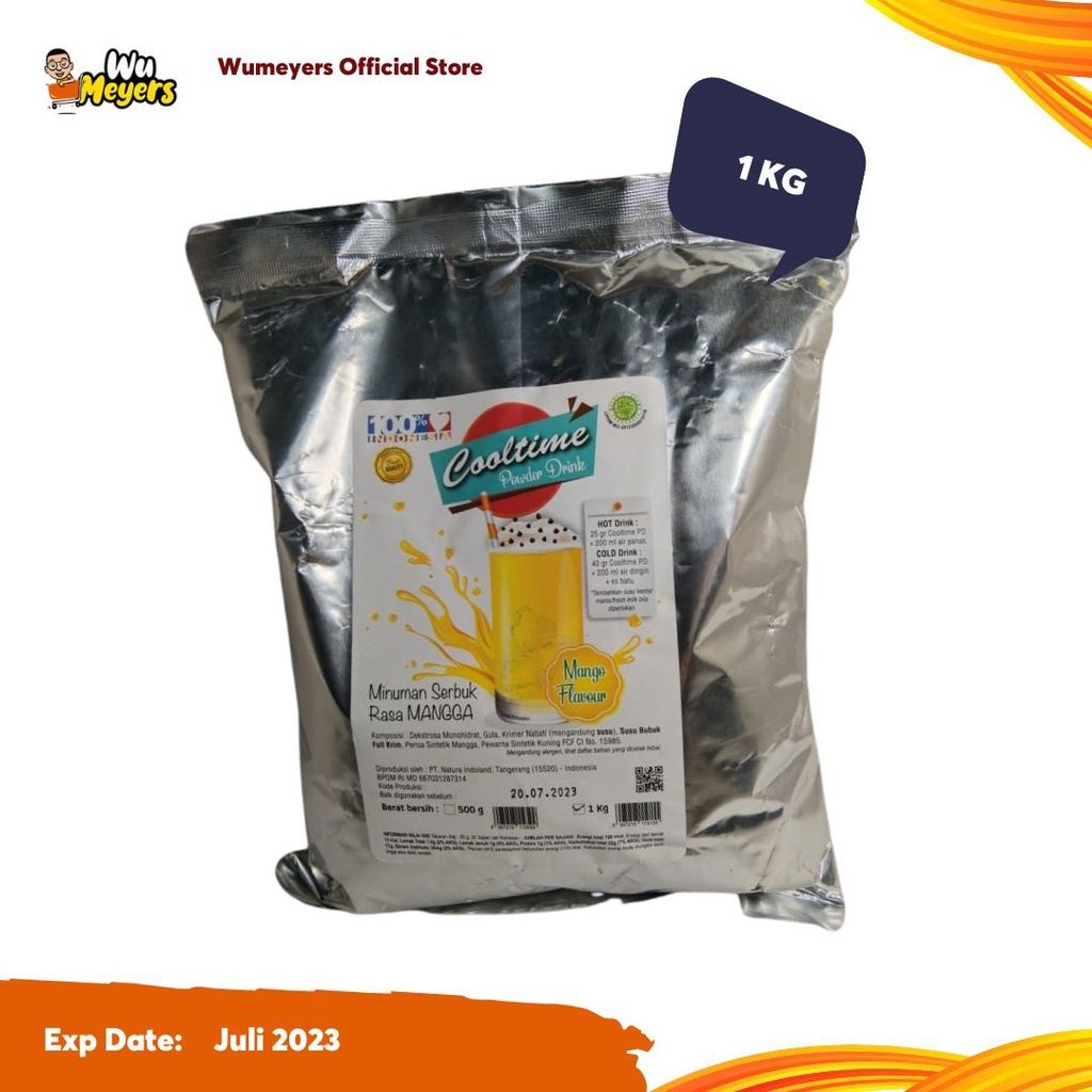 Jual Cooltime Powder Drink Mango 1 kg | Shopee Indonesia