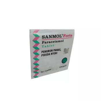 Jual SANMOL FORTE 650 MG STRIP ISI 4 TABLET UNTUK DEMAM, NYERI | Shopee ...