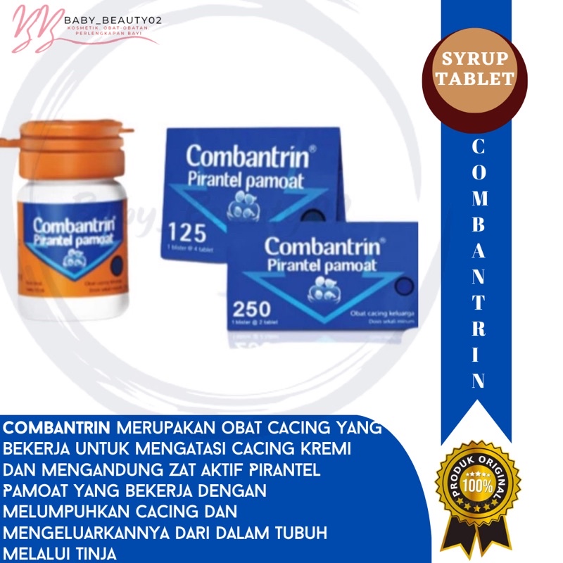 Jual Combantrin Syrup 10ml Tablet 125-250 Combantrin Dewasa Tab ...