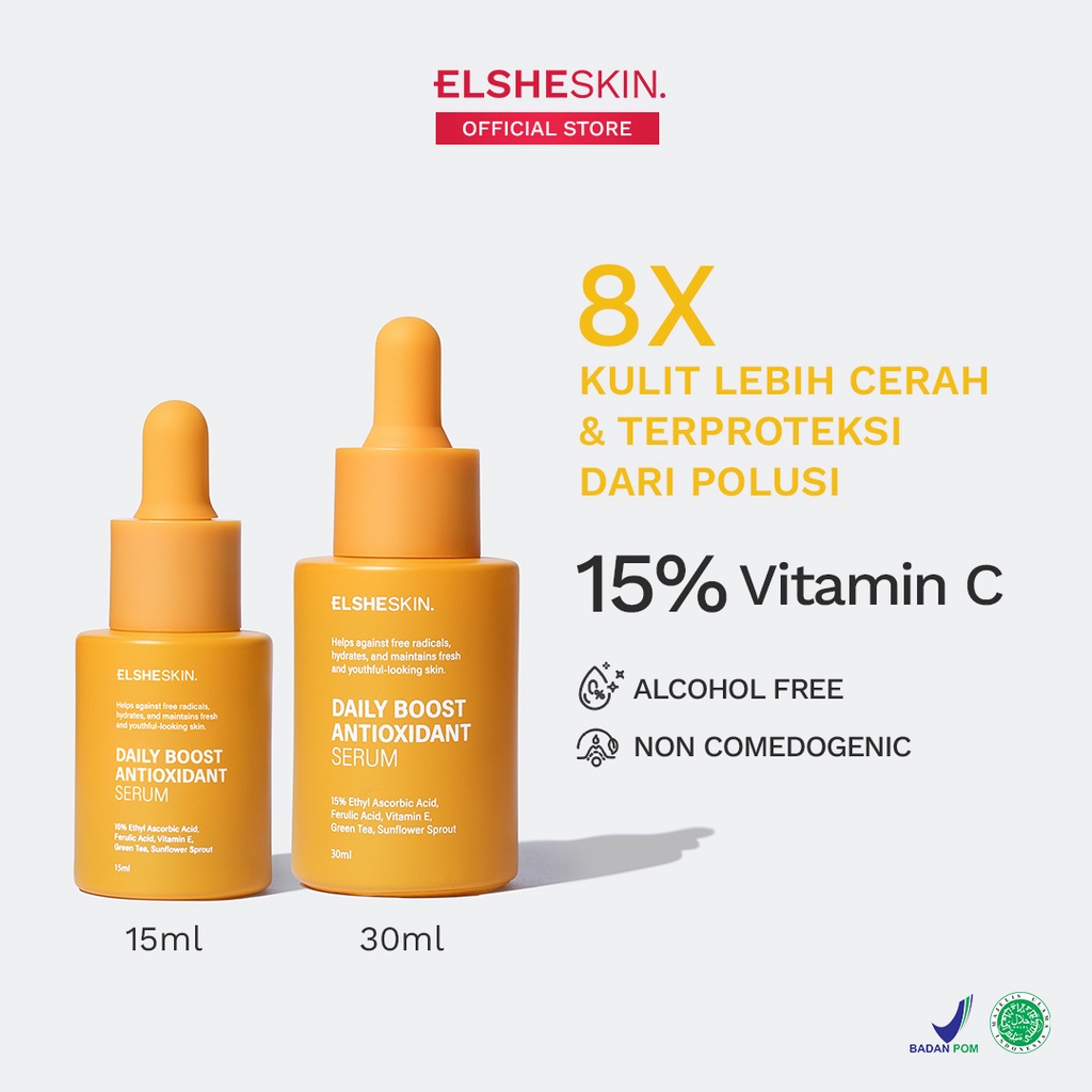 Jual ElsheSkin Daily Boost Antioxidant Serum - 15/30ml Vitamin C (Kulit ...
