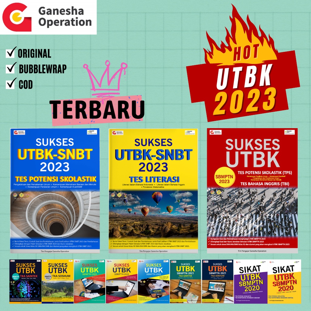 Jual TERMURAH!!! Buku UTBK SNBT 2023 Ganesha Operation | SESUAI FORMAT ... Jual TERMURAH!!! Buku UTBK SNBT 2023 Ganesha Operation | SESUAI FORMAT ...