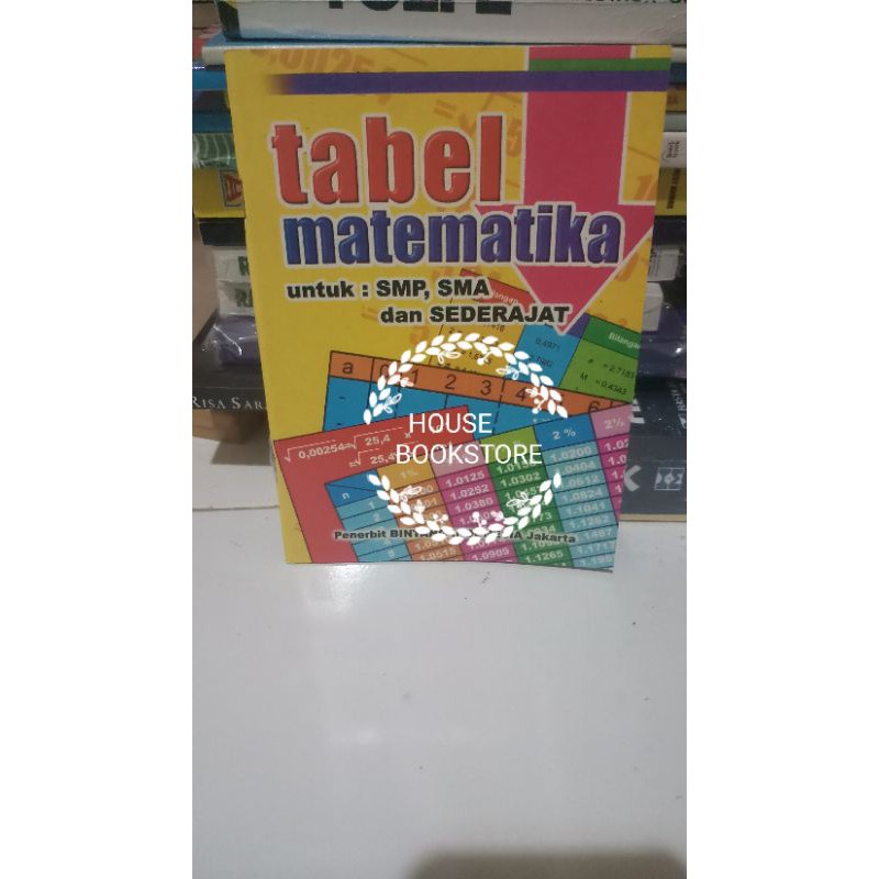 Jual TABEL MATEMATIKA DI LENGKAPI DENGAN DAFTAR SATUAN , KONSTANTA DAN ...