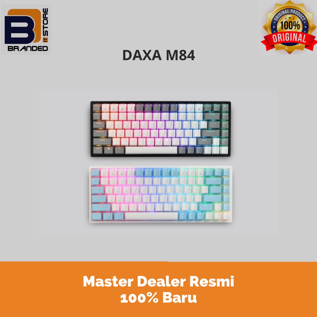 Jual Rexus Keyboard Wireless Gaming Mechanical Daxa M84 Ultimate Qaw ...