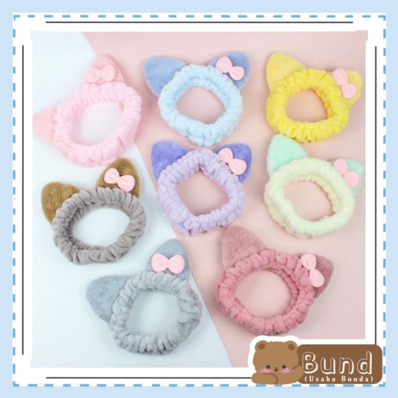 Jual Bund - BK04 BANDANA KOREA BULU / BANDANA CAT BULU / HANDBAN KUCING ...