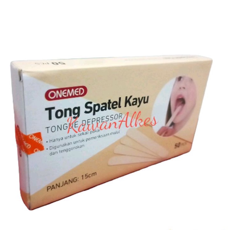 Jual tongue spatel kayu onemed / tong spatel kayu isi 50 pcs | Shopee ...