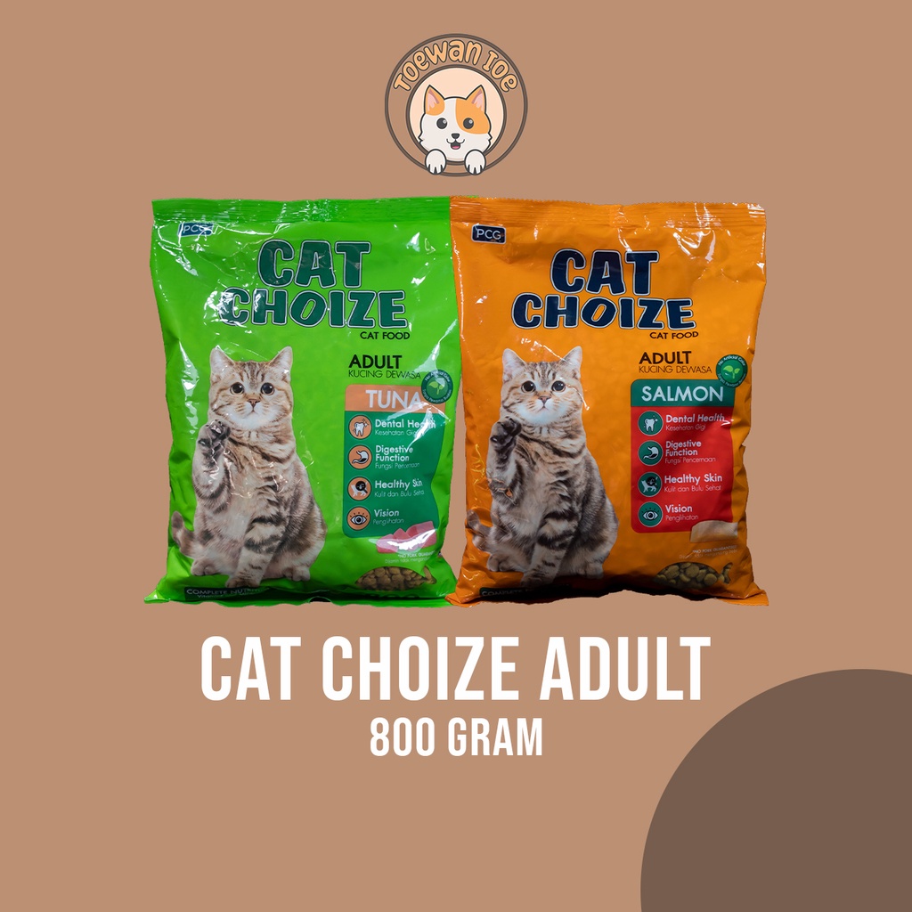 Jual Cat Choize Adult 800gr Makanan Kucing Dewasa Warna Hijau Oren ...