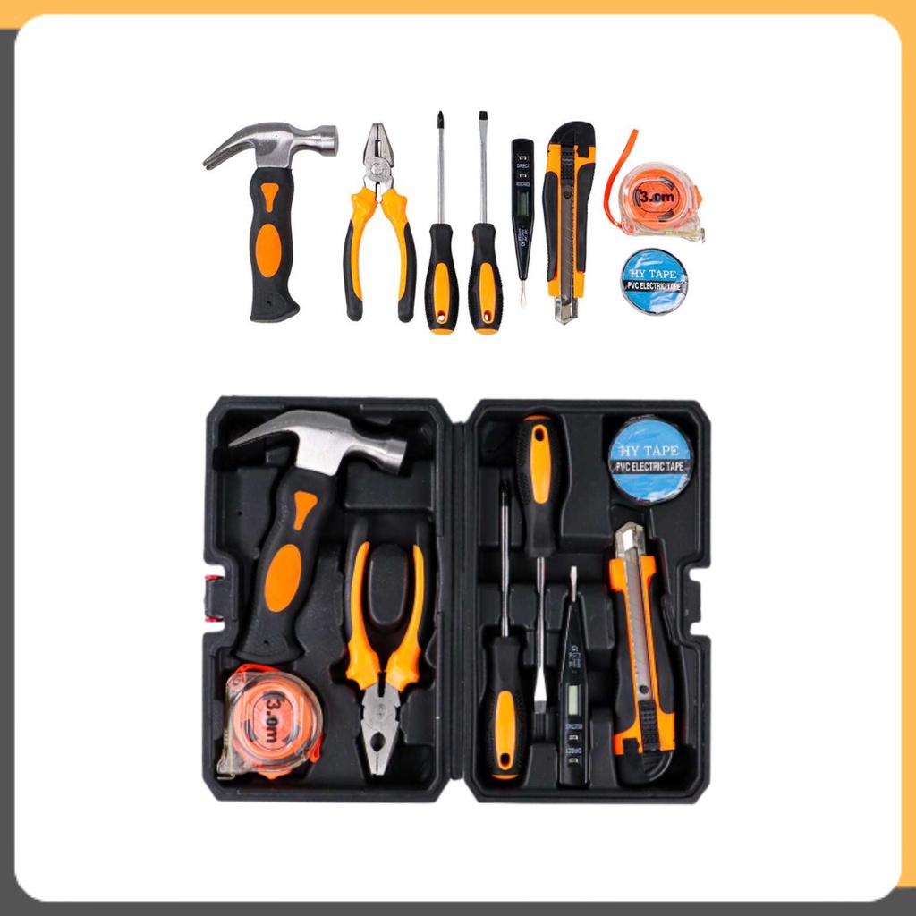 Jual Alat Tukang Perkakas Repairing Tool Set Tang Obeng Palu Cutter ...