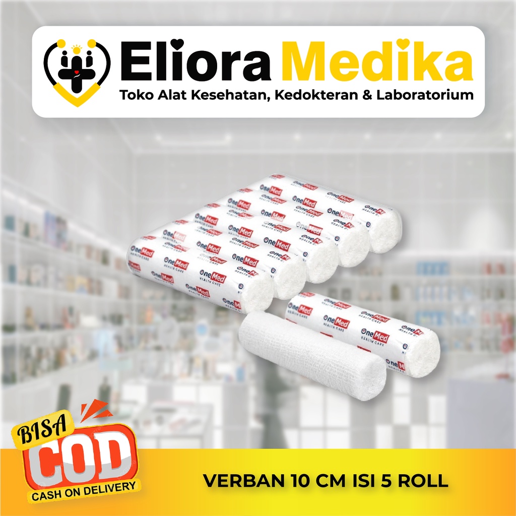 Jual Kasa Verban Gulung 10cm Onemed p3k Kassa Roll Perban Pembalut Luka ...