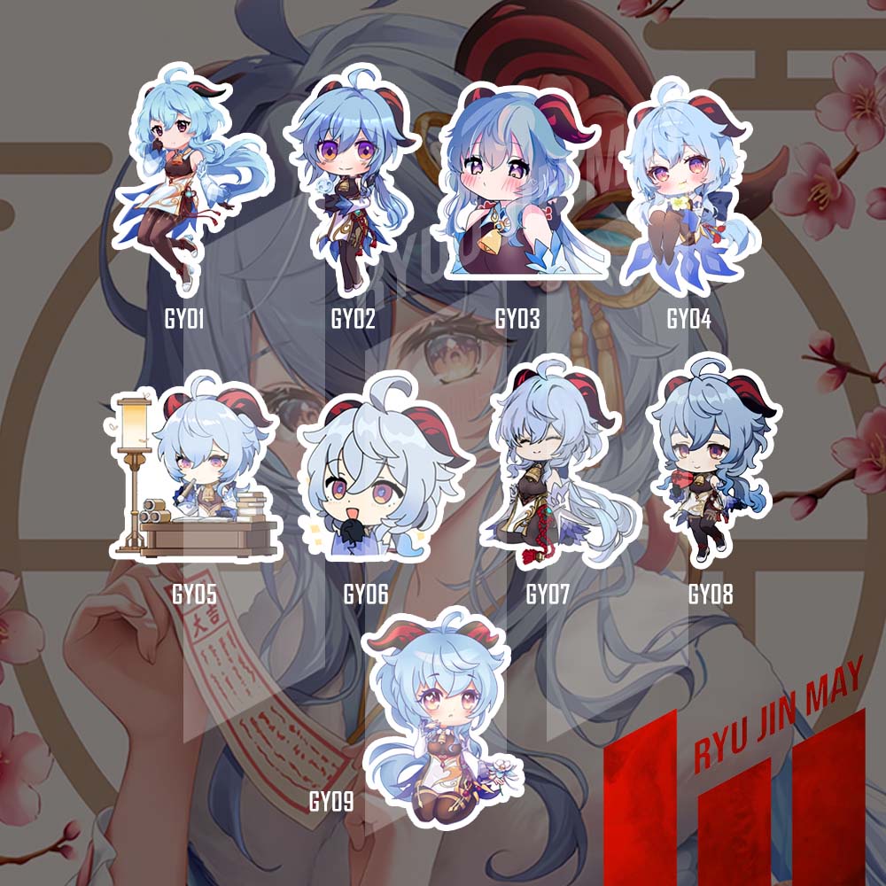 Jual Sticker Anime - Genshin Impact - Ganyu | Shopee Indonesia