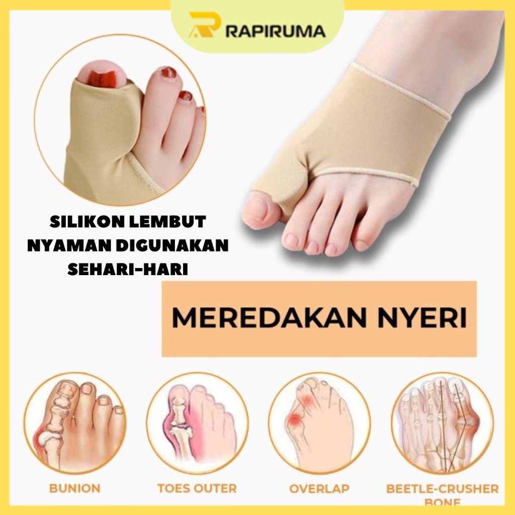 Jual Alat Terapi jempol kaki (1 pasang)/ pemisah jari anti sakit / alat ...