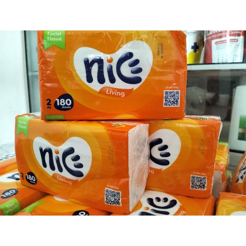 Jual Tisu Nice /tissue Nice kemasan baru 180 sheet 2 apply | Shopee ...