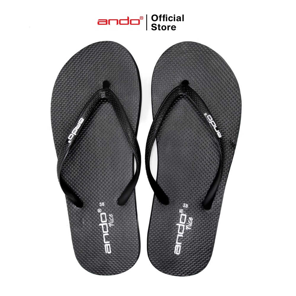 Jual Ando Official Sandal Jepit Nice Wanita Dewasa - Hitam | Shopee ...