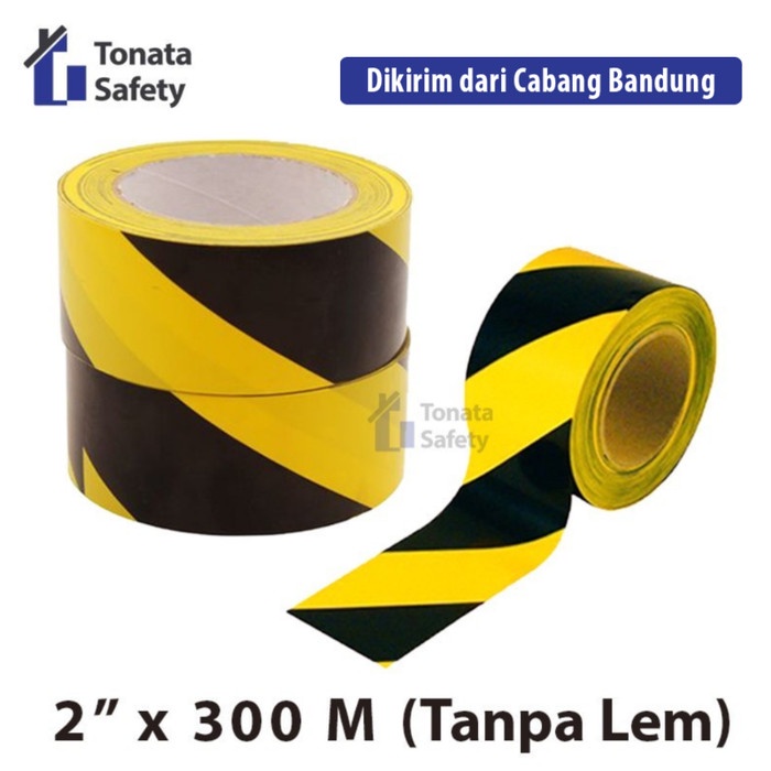 Jual """""] Police Line Kuning Hitam / Garis Polisi 2 Inchi x 300 Meter ...