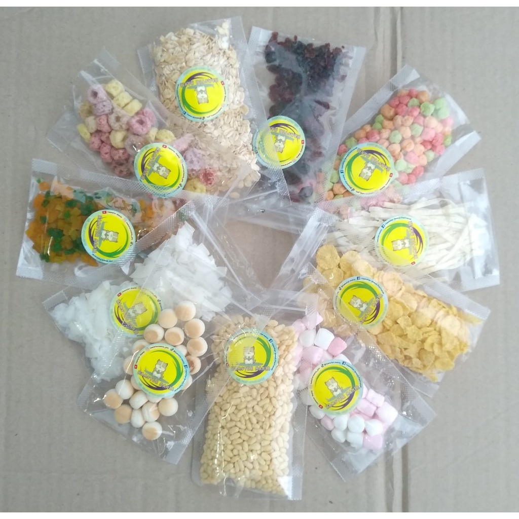 Jual ANEKA SNACK HAMSTER Makanan Hamster Marshmellow CornFlakes Rolled ...