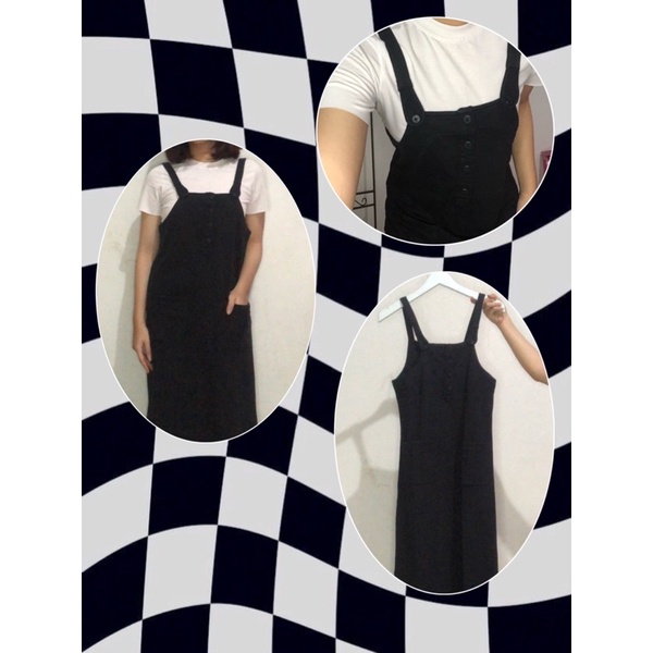 Jual Overall Rok Panjang / Muslim | Overall Hitam Rok Panjang (Preloved ...