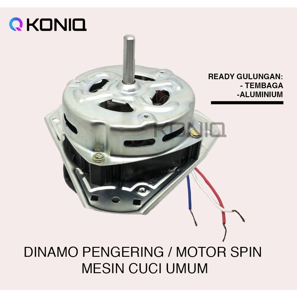 Jual DINAMO SPIN UMUM 70 WATT / MOTOR PENGERING MESIN CUCI UMUM AS 10mm | Shopee Indonesia