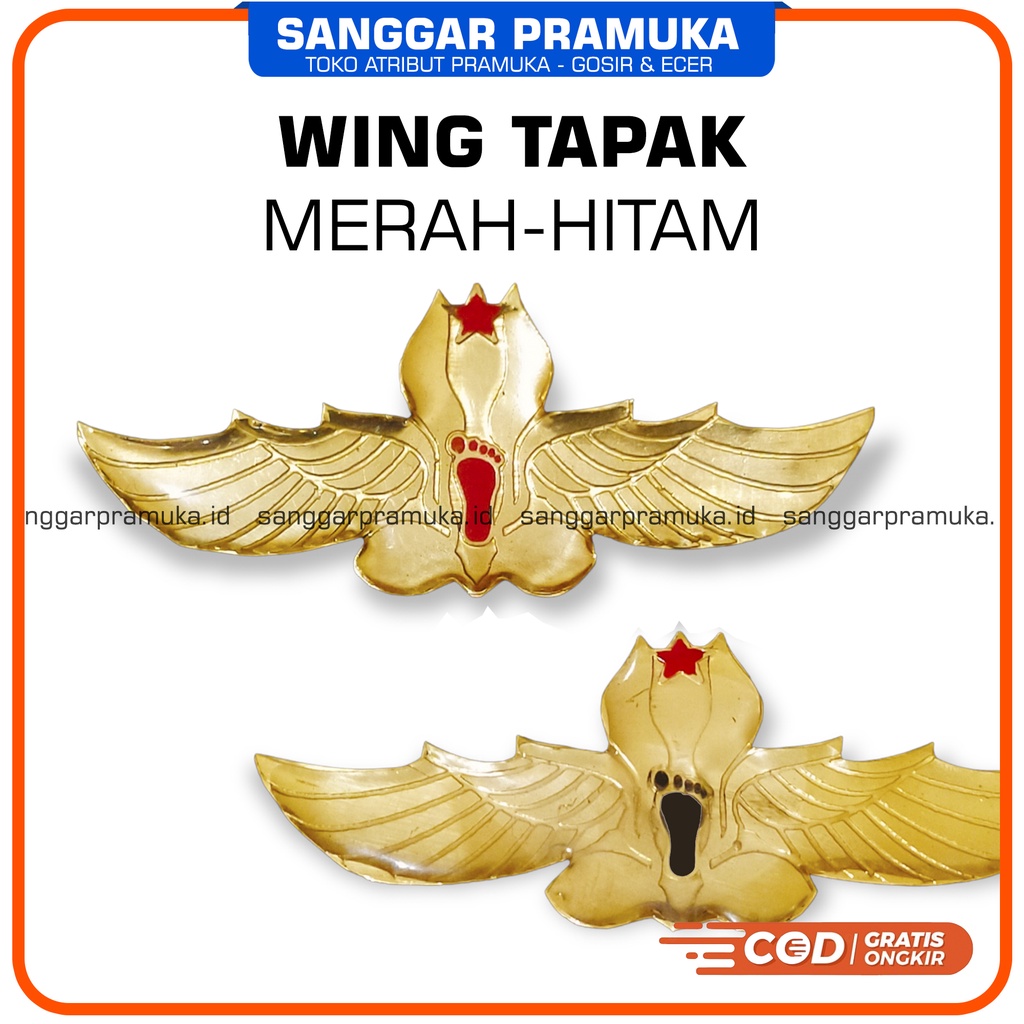 Jual Wing Tapak / Wing Pramuka / Wing Tapak Merah / hitam | Shopee ...
