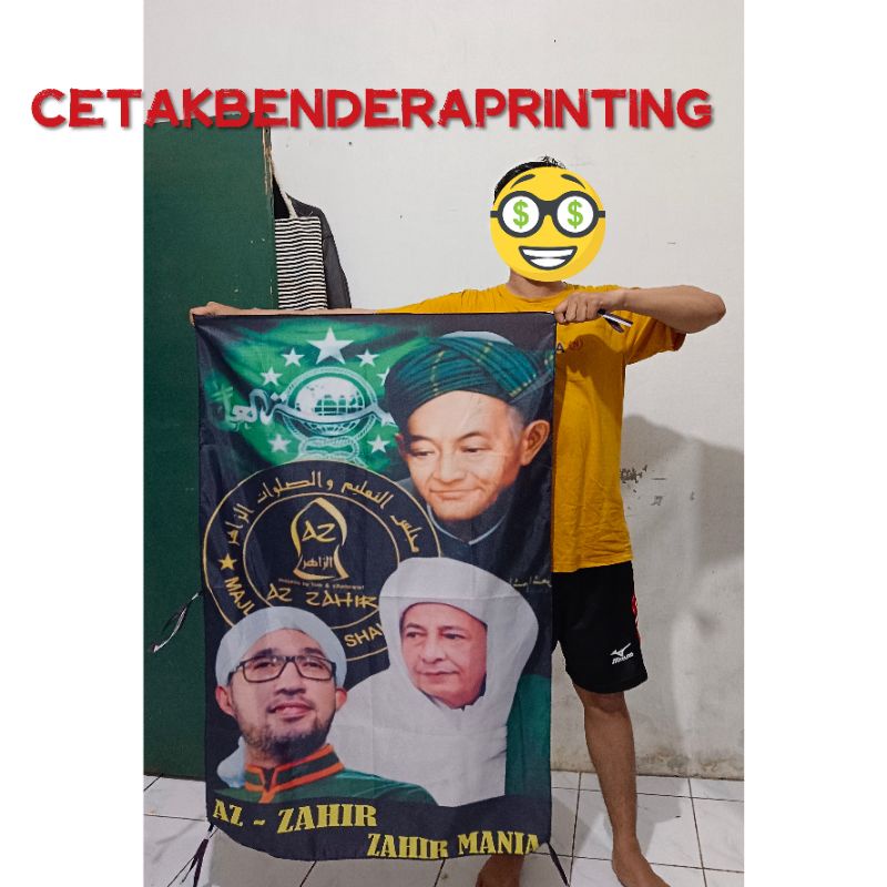 Jual cetak bendera printing AZZAHIR ZAHIR MANIA | Shopee Indonesia