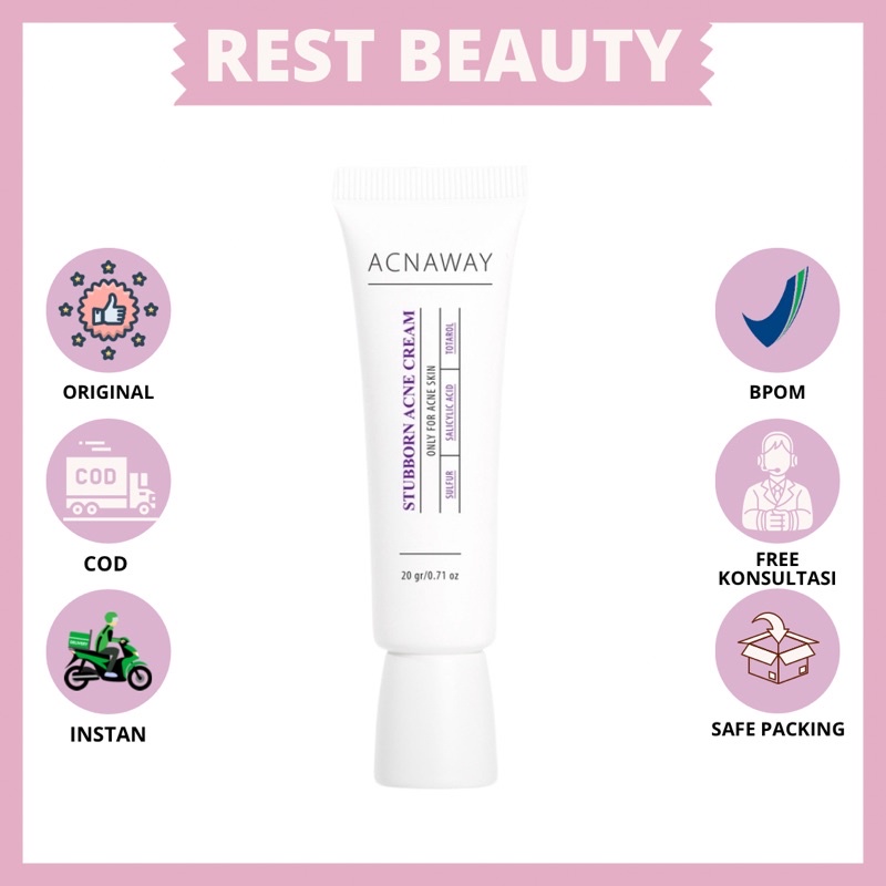 Jual ACNAWAY - Stubborn Acne Cream 20gr | Shopee Indonesia
