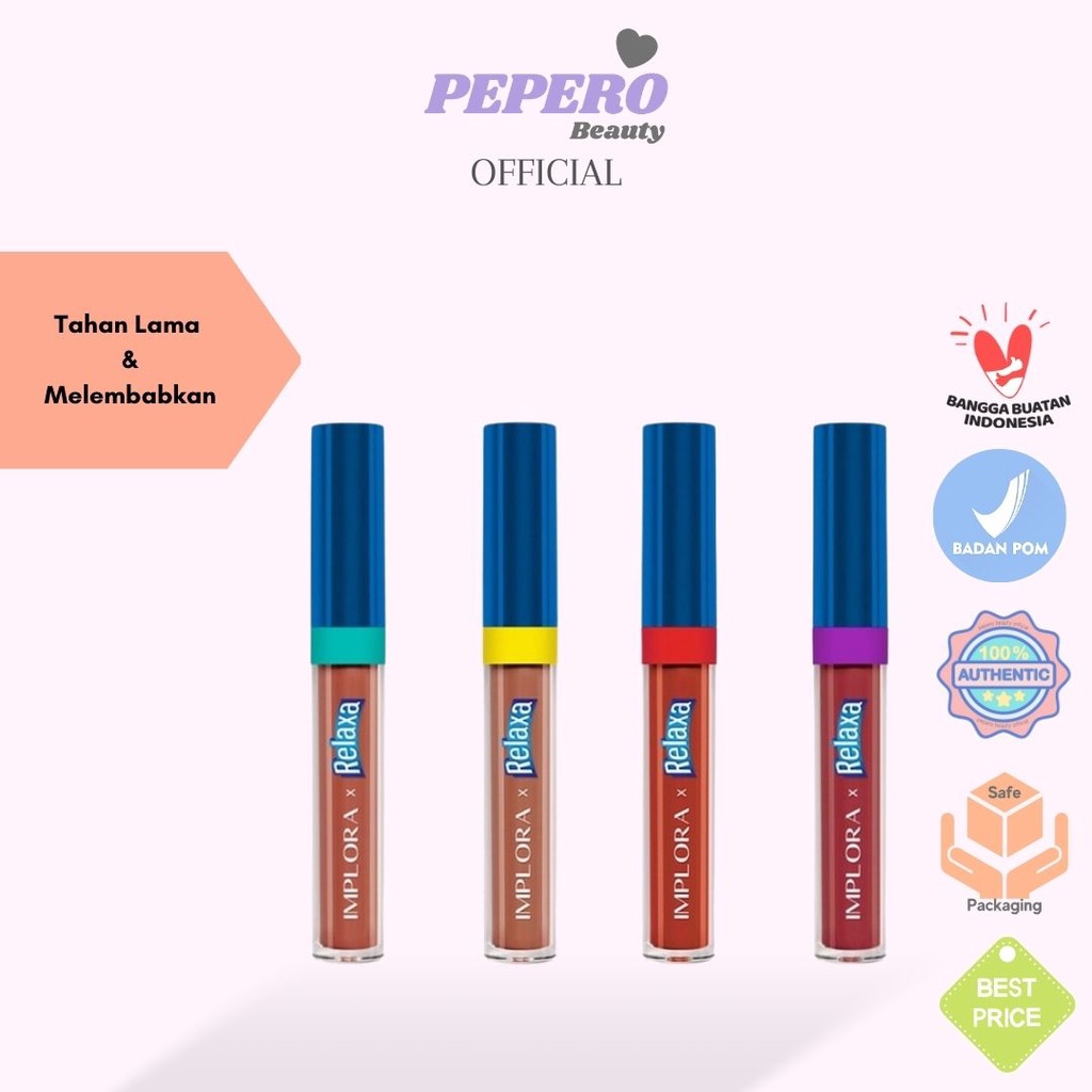 Jual IMPLORA X RELAXA Matte Lipcream Limited Edition | Shopee Indonesia