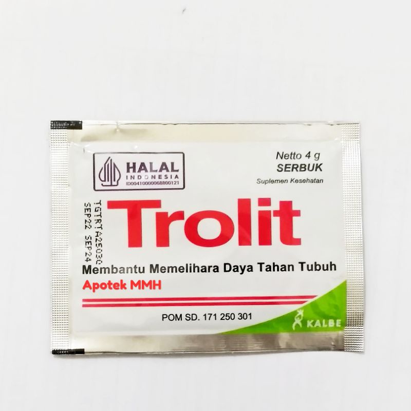 Jual Trolit Serbuk 4 gram Elektrolit Pengganti Oralit untuk Diare dan ...