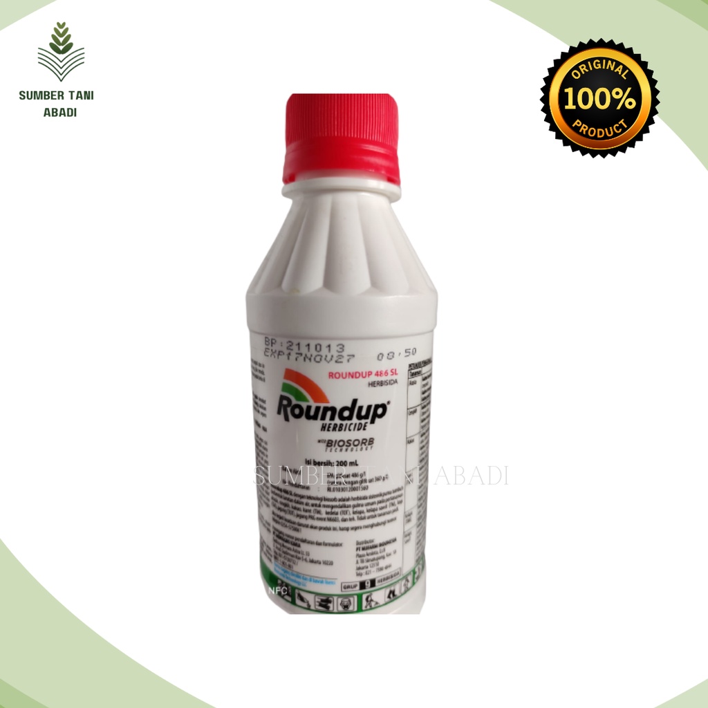 Jual Roundup Biosorb 200ml - Herbisida Pemberantas Rumput Gulma ...