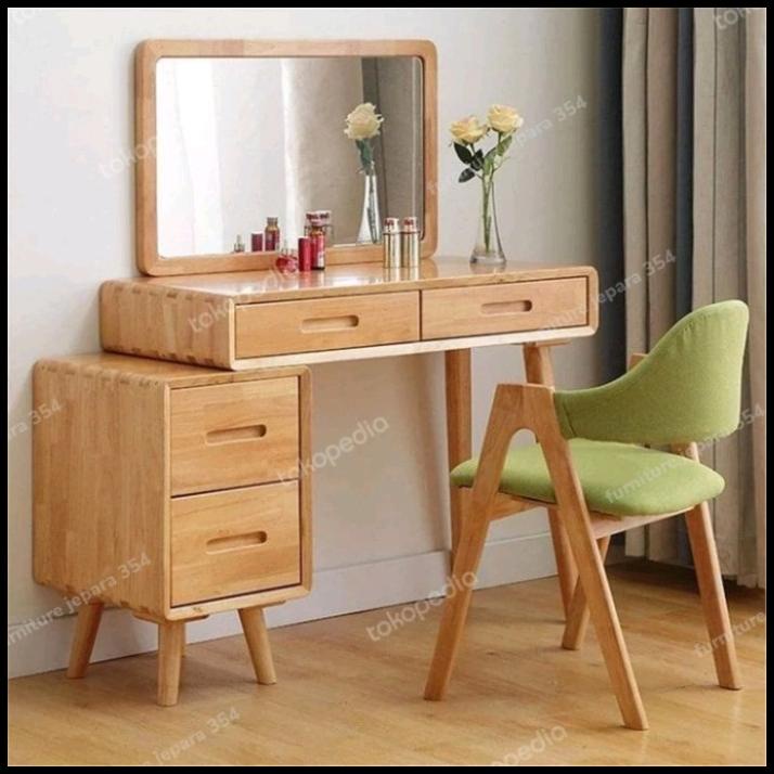Jual Meja Rias Kayu Jati Retro Minimalis | Shopee Indonesia
