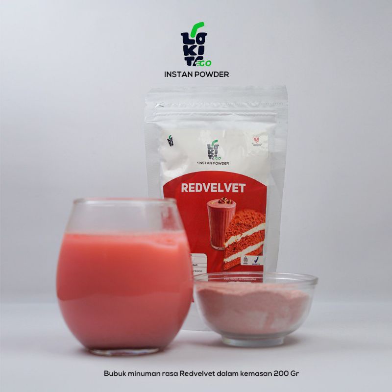Jual Lokita Bubuk Minuman CREAMY REDVELVET Premium Instant Powder 200g ...