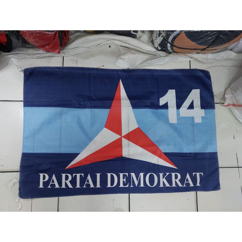 Jual BENDERA PARTAI DEMOKRAT 60x90 CM ISI 100 PCS | Shopee Indonesia