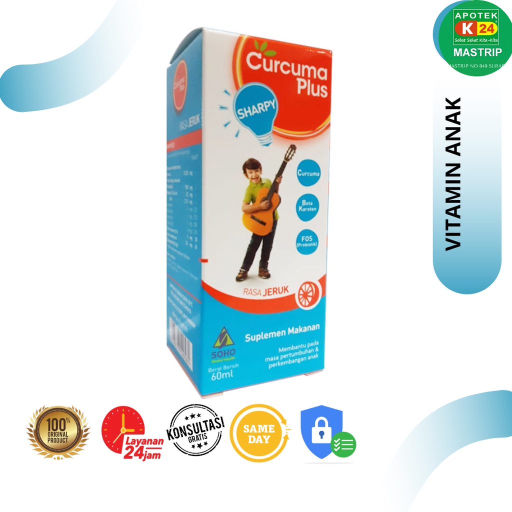 Jual Curcuma Plus Sharpy Sirup / Multivitamin Anak / 1 Tahun - Dewasa ...