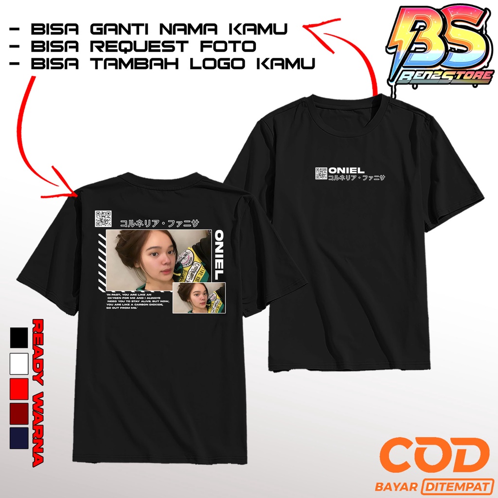 Jual KAOS SABLON CUSTOM AESTHETIC DTF VOL.18 BISA PAKAI FOTO NAMA DESAIN KAMU SENDIRI STREETWEAR ...
