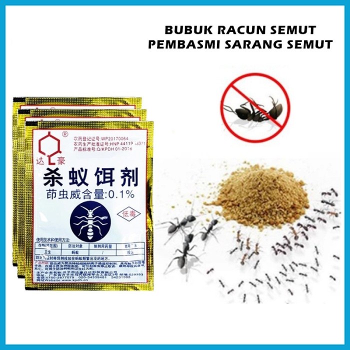 Jual Bubuk Racun Semut Ant Bait Powder Serbuk Obat Pembasmi Sarang ...