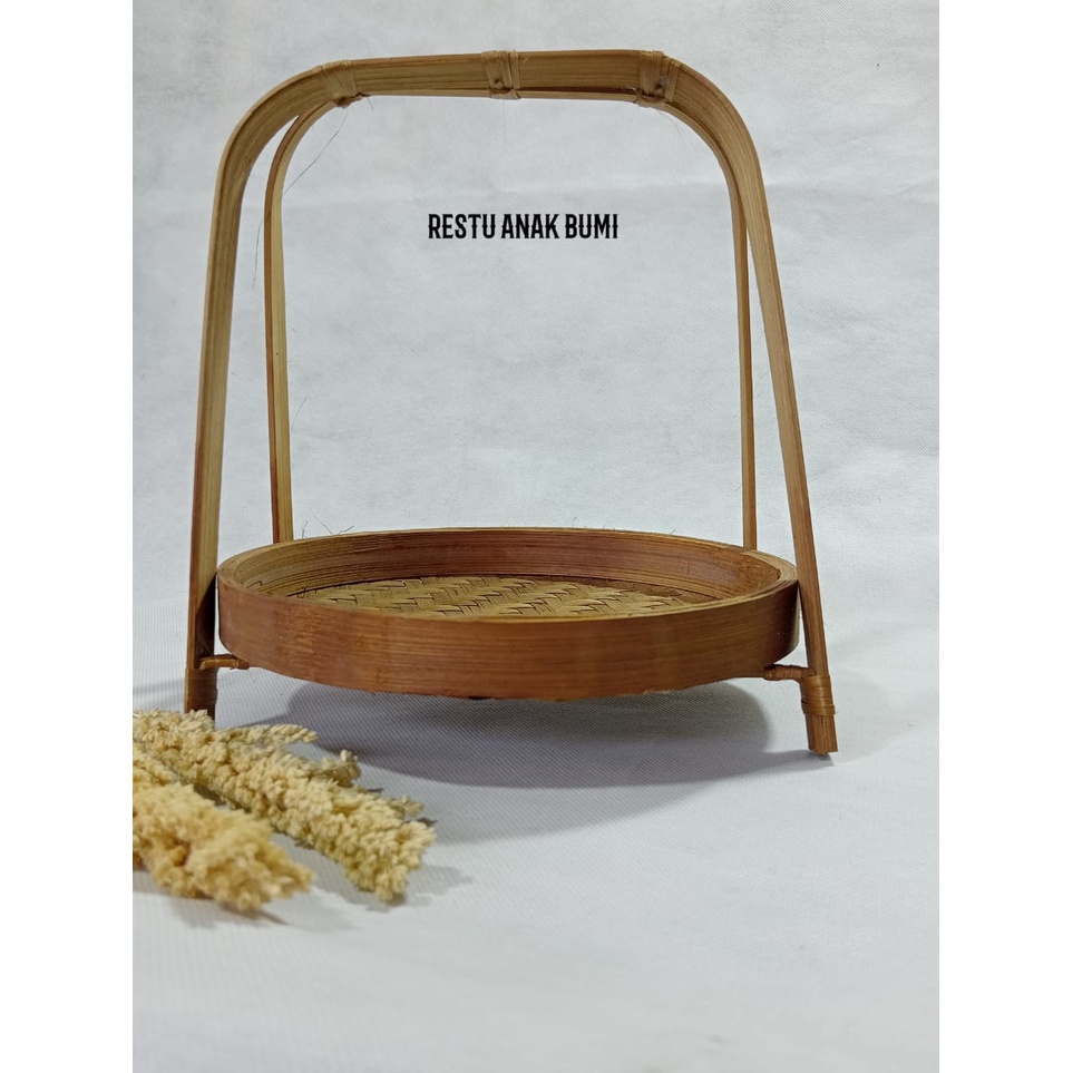 Jual (A03) Rak Bambu Bulat D18,20,23cm | Hantaran | Hampers | Wadah ...