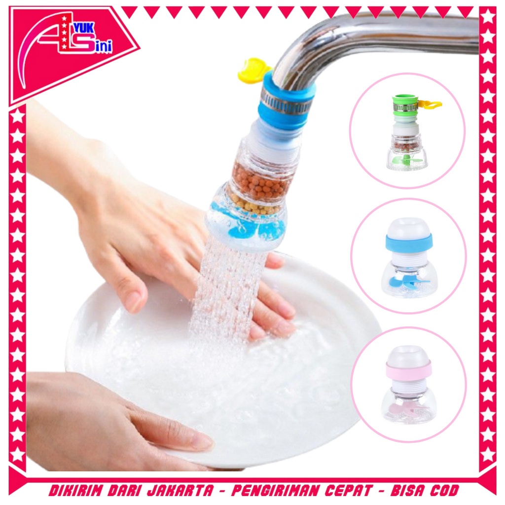 Jual Filter Air Kran Flexible Anti Splash || Saringan Air Kipas Kincir ...
