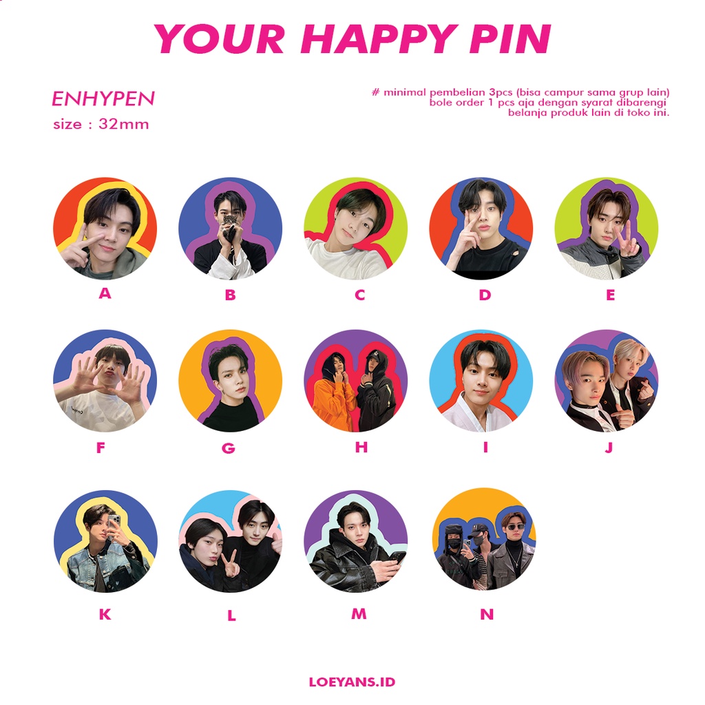 Jual enhypen pin buttons | Shopee Indonesia