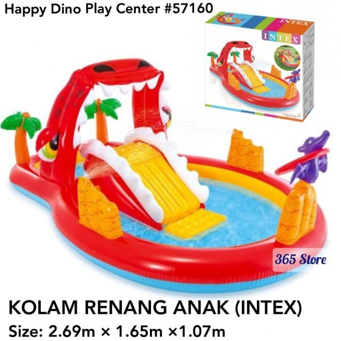 Jual INTEX Kolam Renang Anak Besar Perosotan Jumbo Angin Mandi Air Bola ...