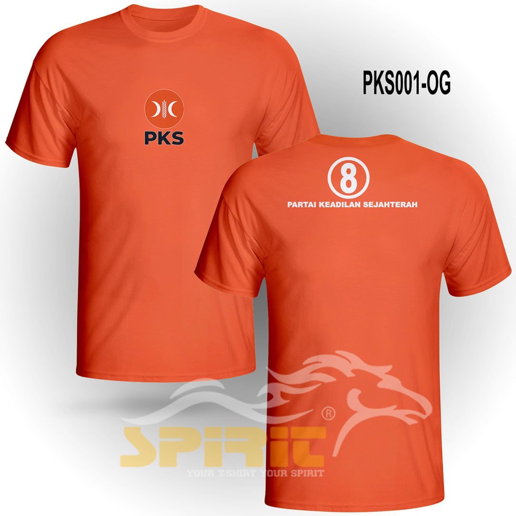 Jual kaos partai terbaru PKS baju kaos parti pks thu 2024 bisa custom ...