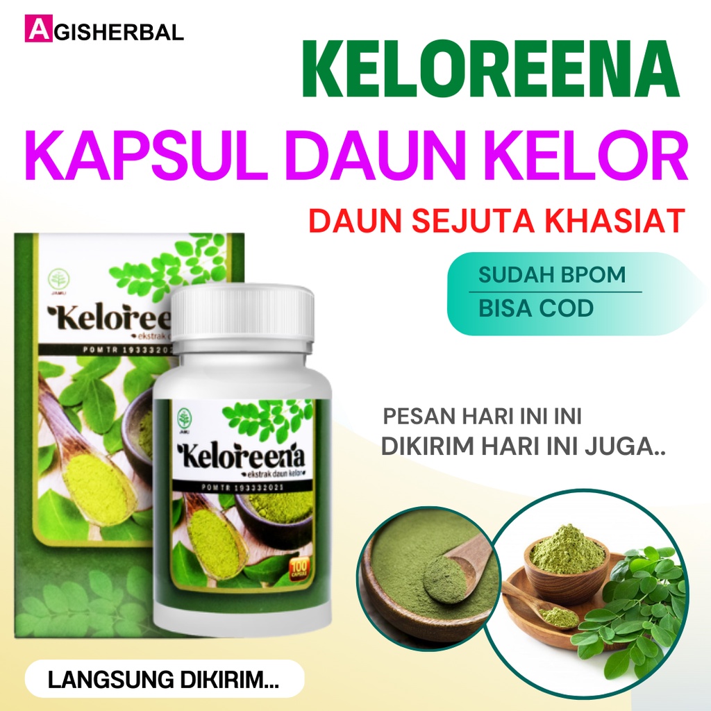 Jual KELOREENA Original 100% Herbal Kapsul Daun Kelor - Daun Kelor ... Jual KELOREENA Original 100% Herbal Kapsul Daun Kelor - Daun Kelor ...