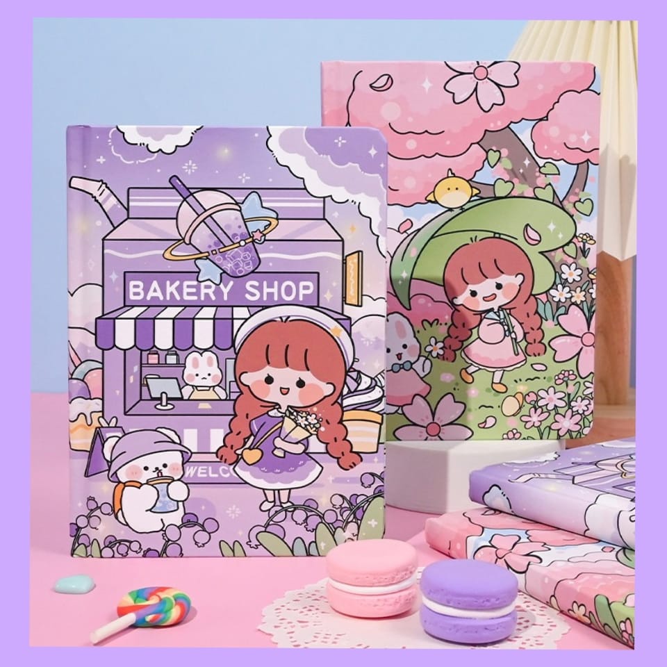 Jual LUCKY CAT - HARDCOVER HANDBOOK | NOTEBOOK | BINDER NOTEBOOK LUCU ...