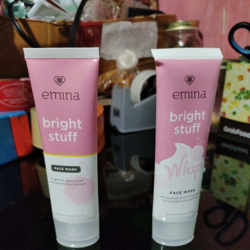 Jual Emina Bright Suff Face Wash 50 Ml Facil wash Cuci muka pembersih ...