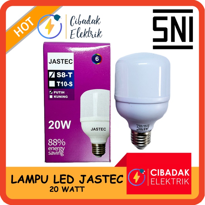 Jual LAMPU LED BULB 20 WATT JASTEC / LED BULB 20W / LAMPU BOHLAM 20 W | Shopee Indonesia