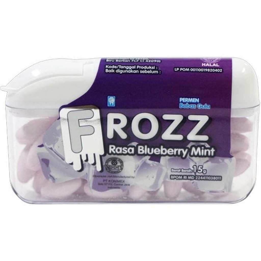 Jual Permen Frozz Bluberry Mint 15Gr | Shopee Indonesia