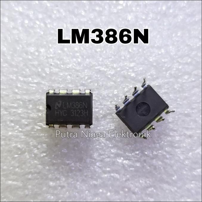 Jual ic LM386 Dip 8 Pin LM386N LM386N-1 Power Audio Amplifier putr4n14 ...