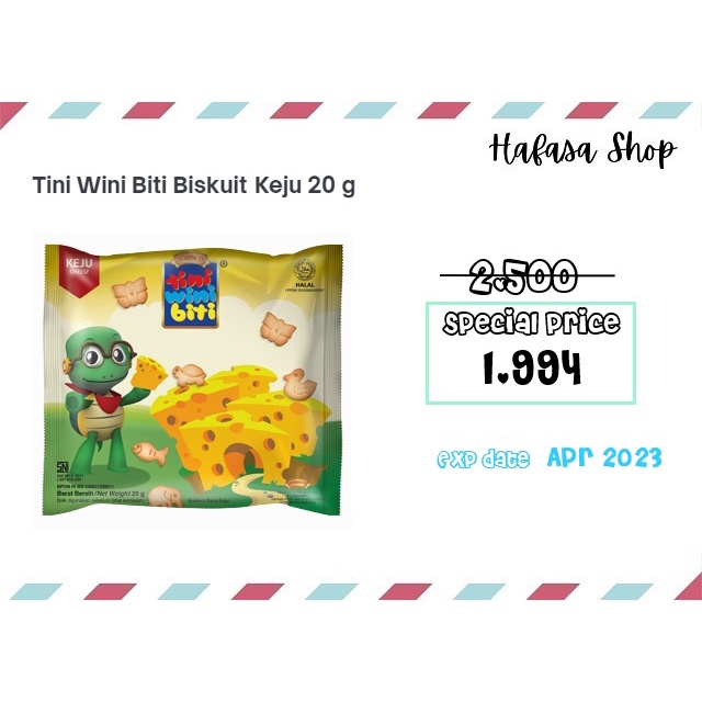 Jual Tini Wini Biti Biskuit Anak Keju 20 g | Shopee Indonesia